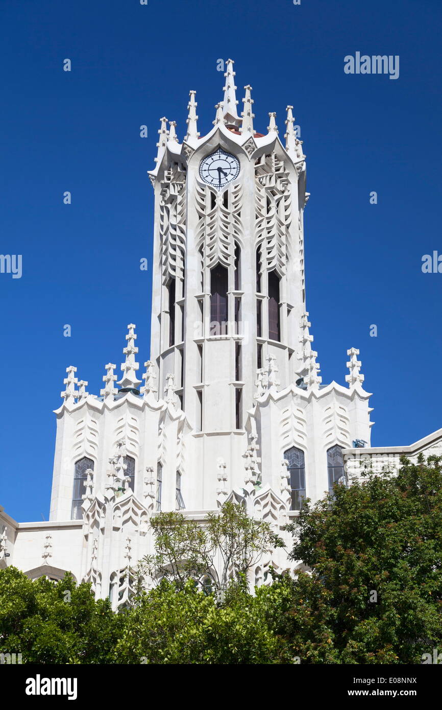 Auckland university clock hi-res stock photography and images - Alamy