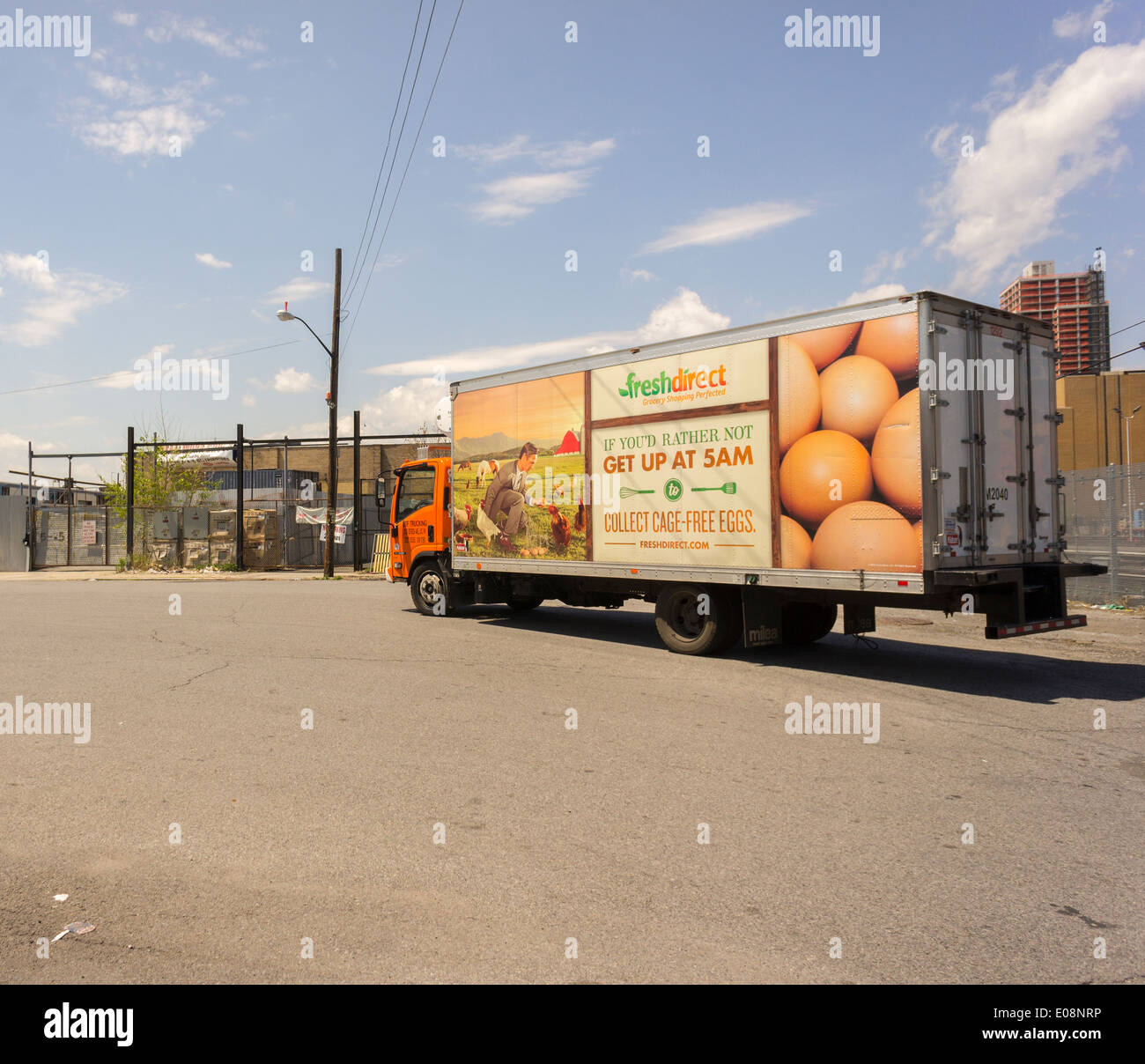 Grocery Store Delivery Truck Stock Photos & Grocery Store Delivery ...