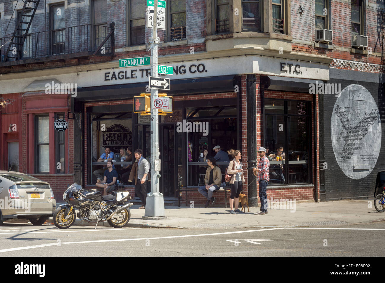 The popular Eagle Trading Co. restaurant in Greenpoint, Brooklyn in New ...