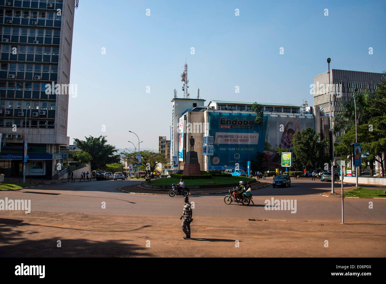 Central business district of Kampala, Uganda, East Africa, Africa Stock ...