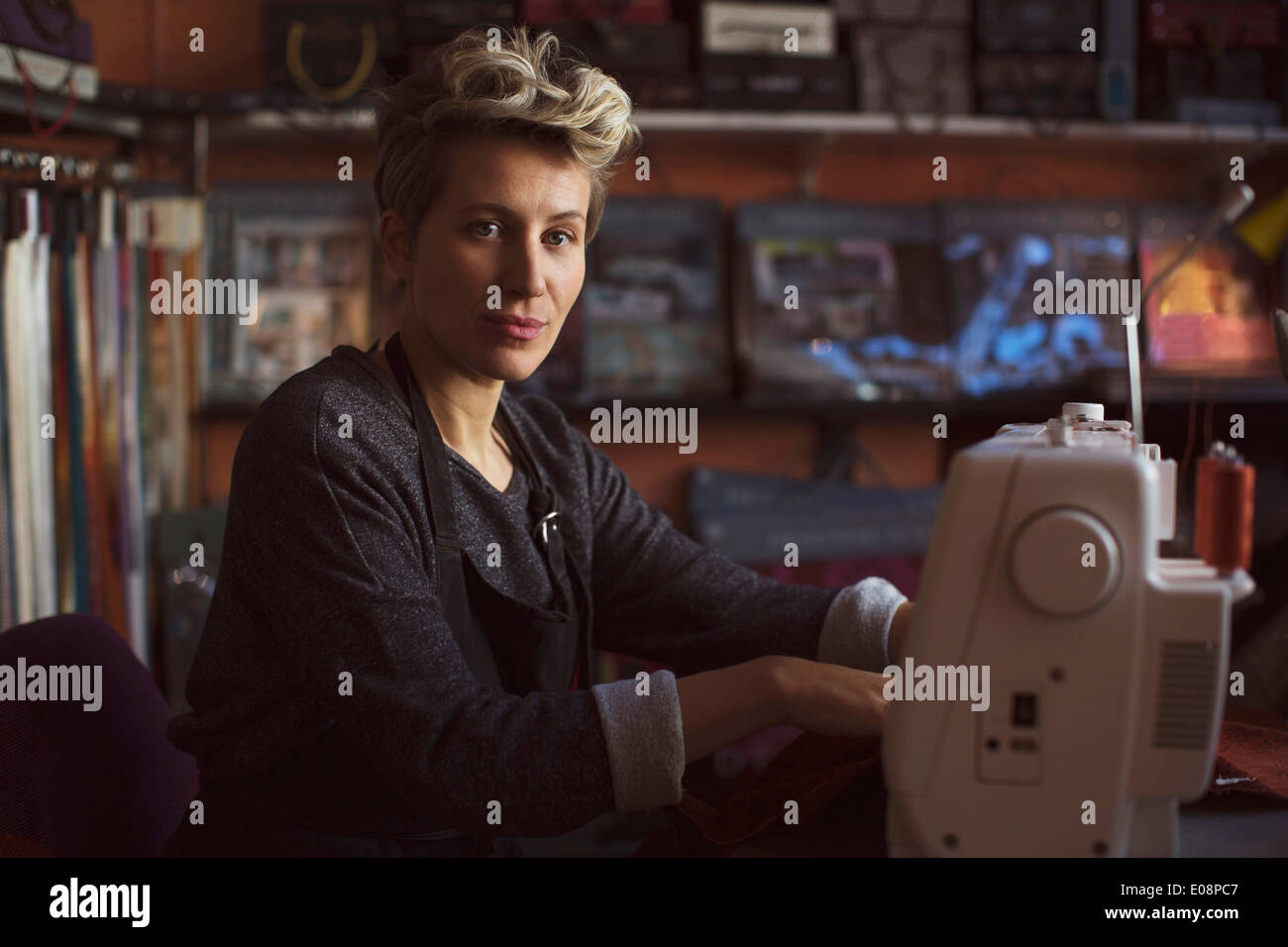 Portrait of confident female tailor in design studio Stock Photo - Alamy
