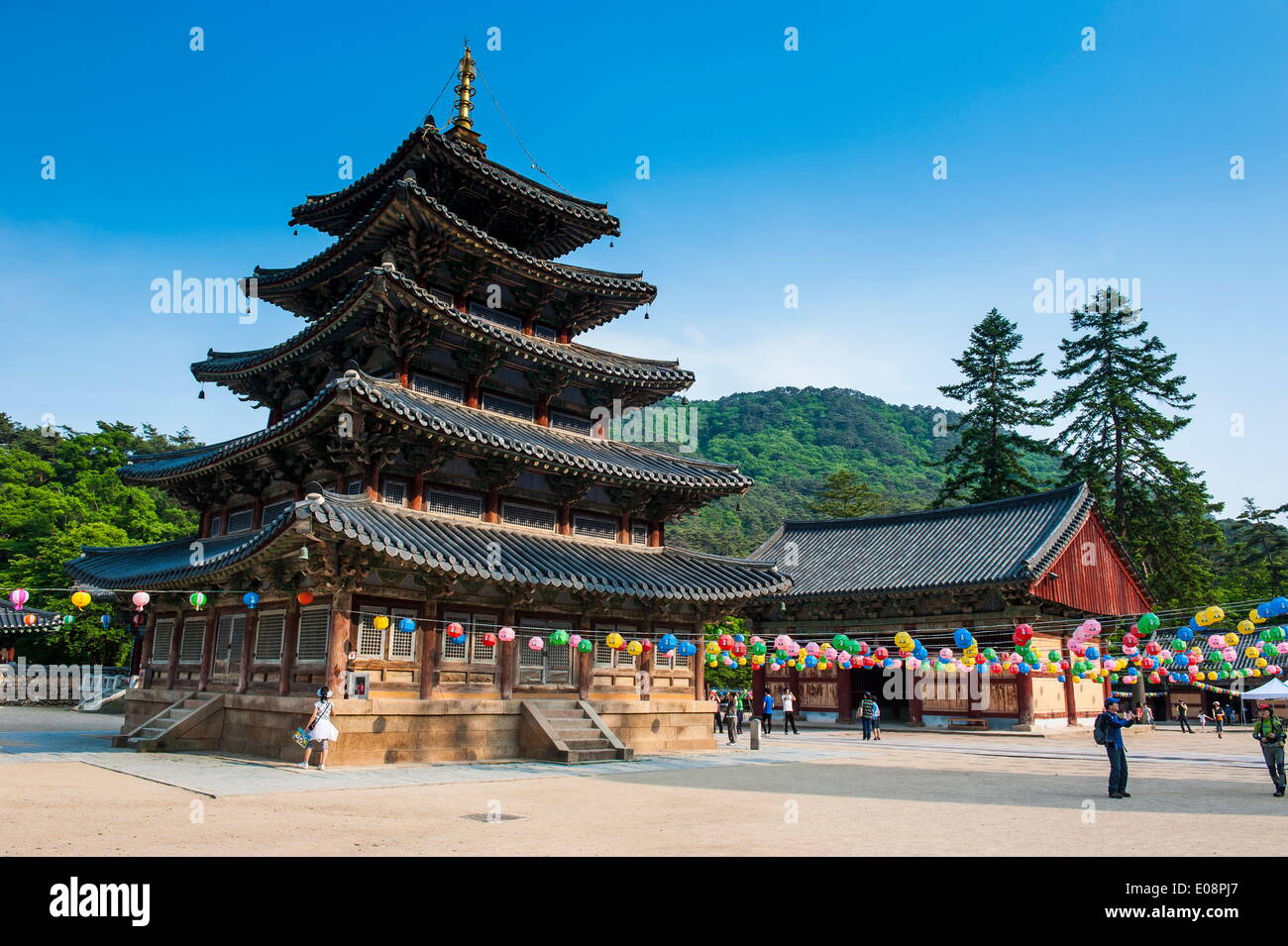 Beopjusa Temple Complex, South Korea, Asia Stock Photo - Alamy
