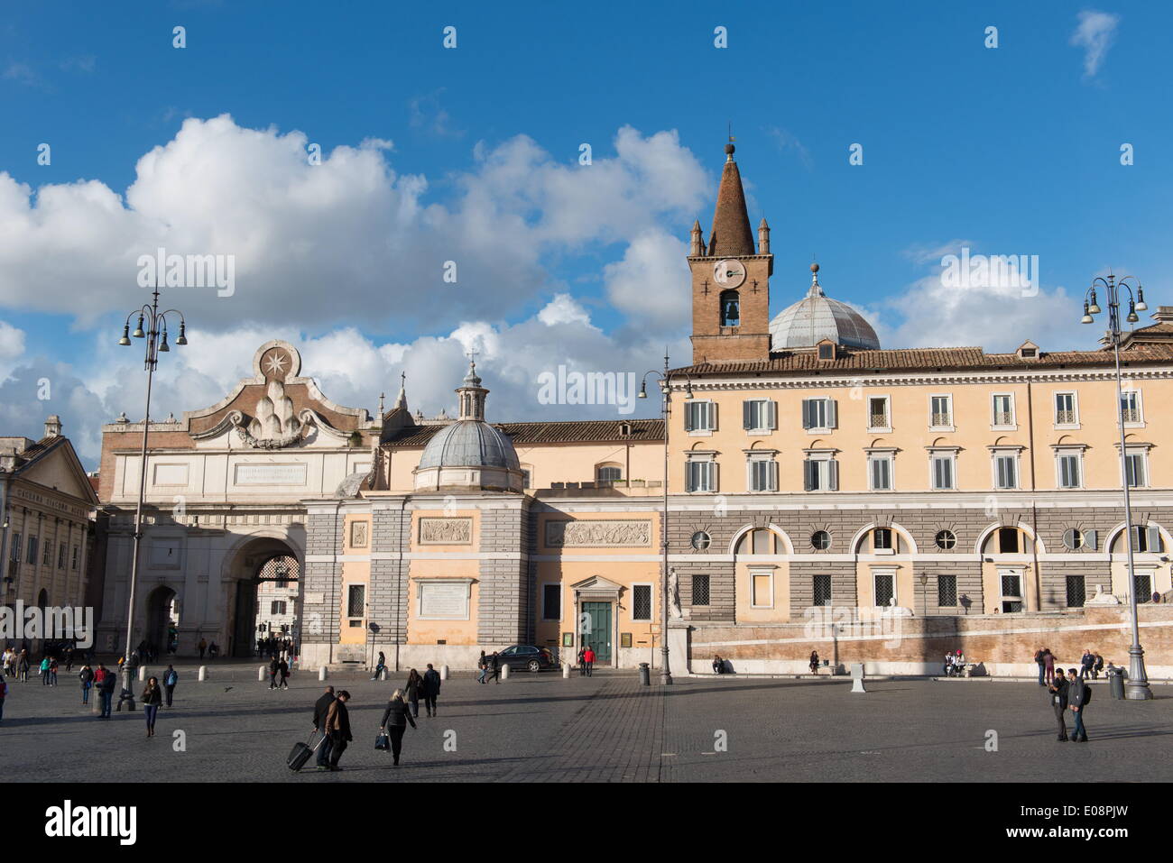The Basilica of Santa Maria del Popolo, an Augustinian church in Rome ...
