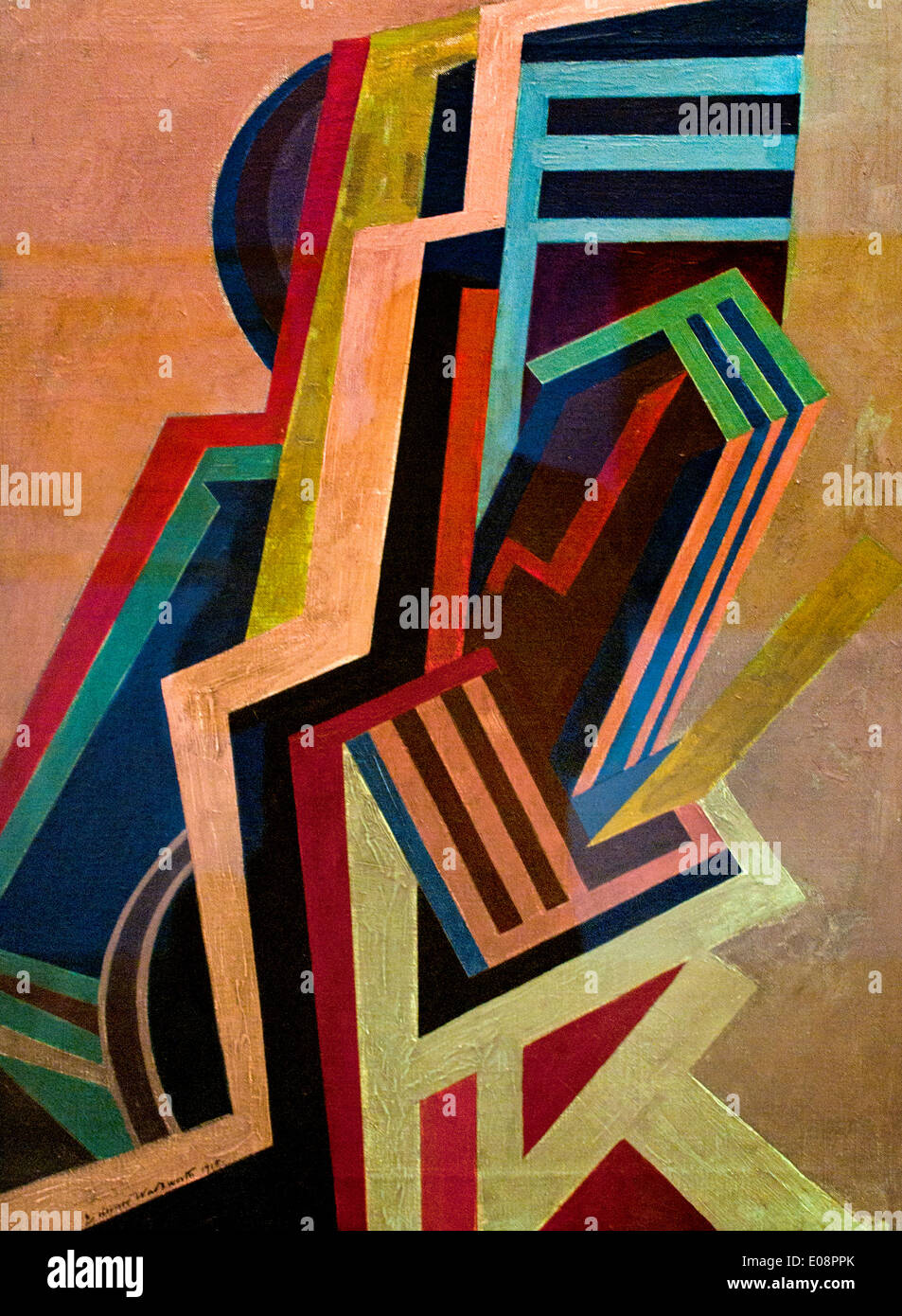 Vorticist Composition 1915 Edward Wadsworth 1889-1949 UK United Kingdom ...