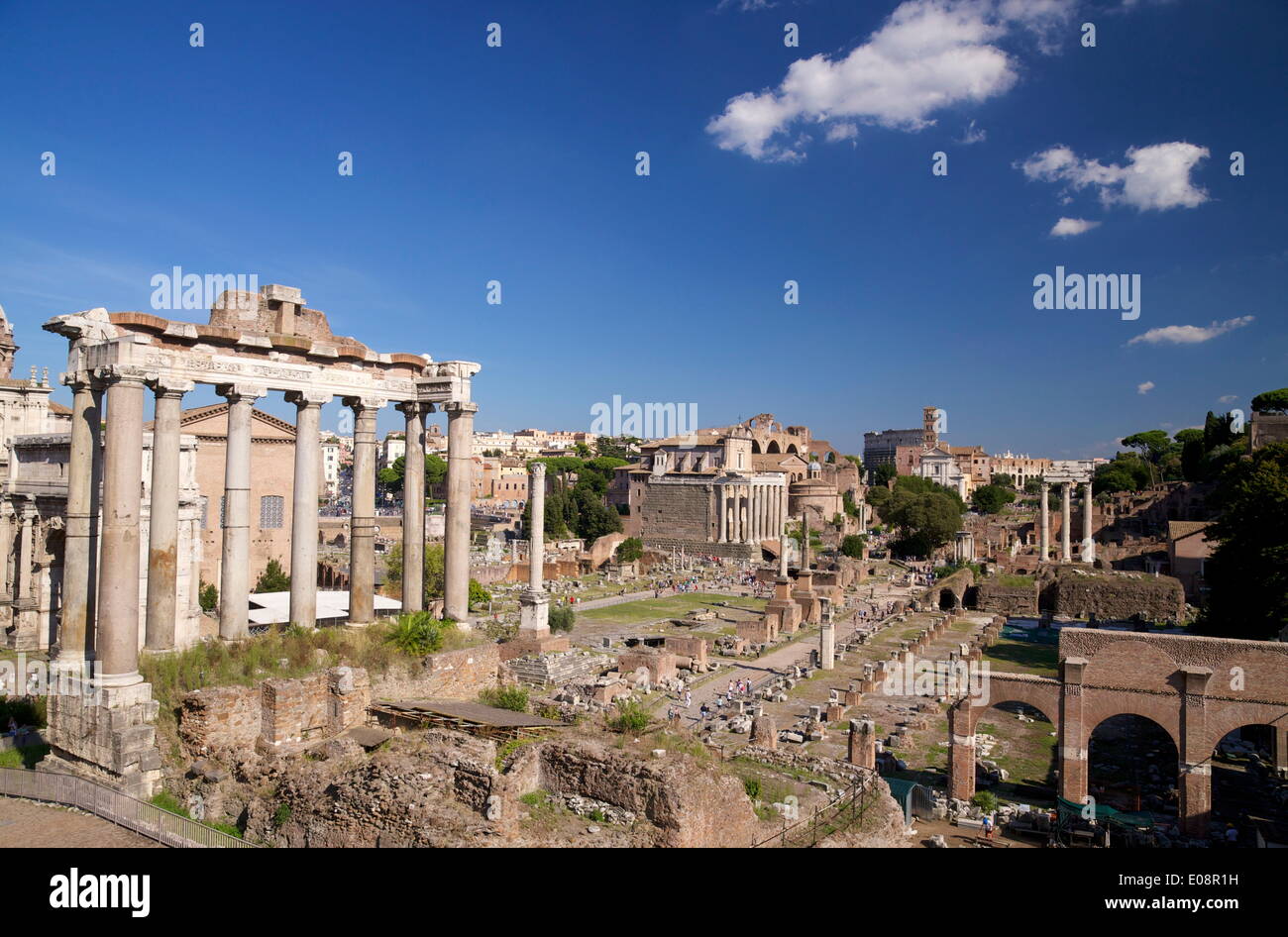 Temple of Saturn and Roman Forum, UNESCO World Heritage Site, Rome ...