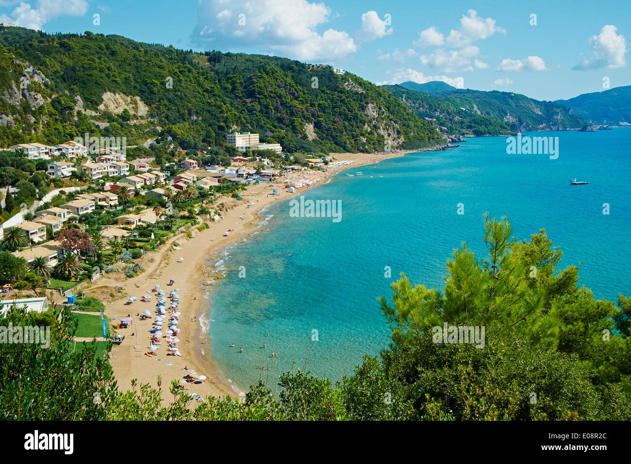 Corfu myrtiotissa beach hi-res stock photography and images - Alamy
