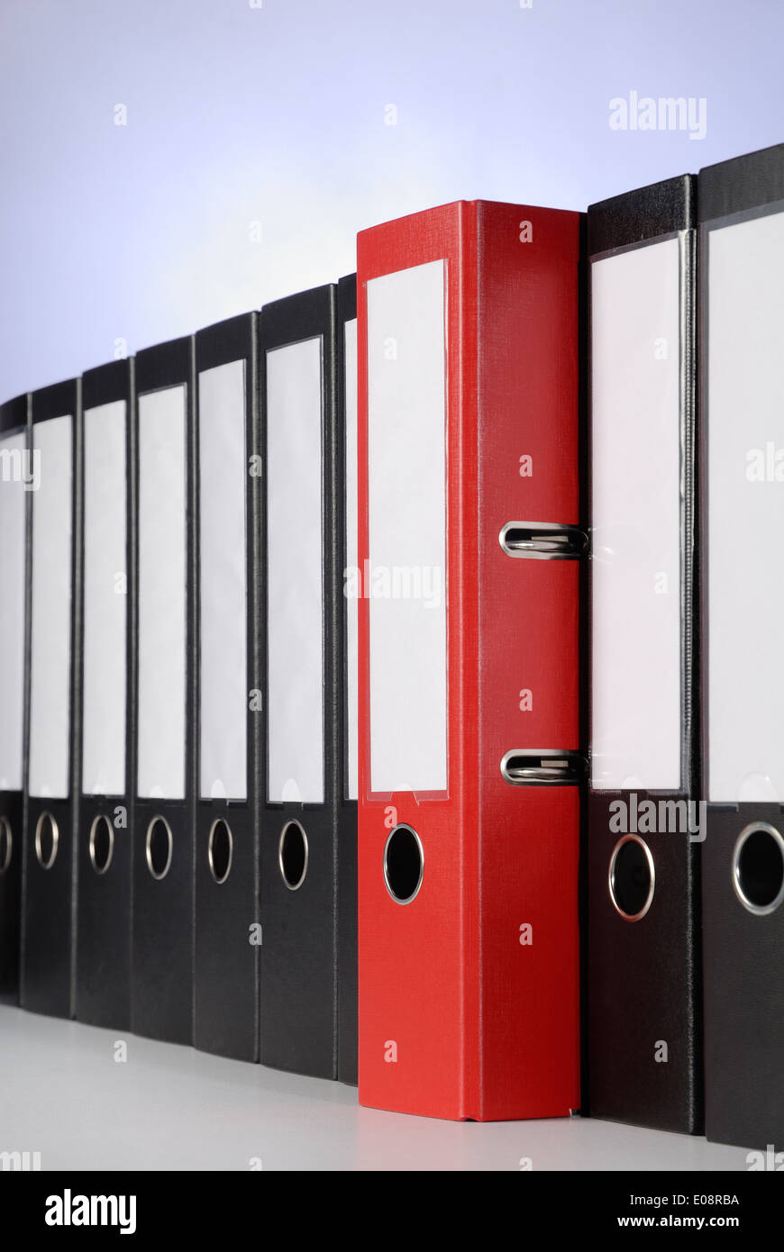 Red office files hi-res stock photography and images - Alamy