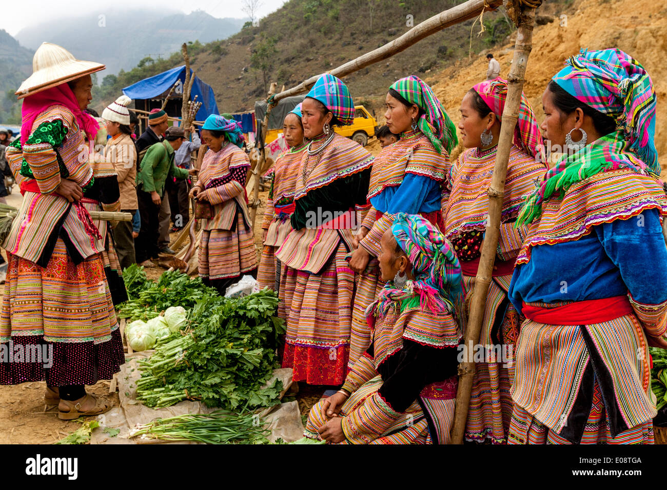 Colourful Flower Hmong Costumes High Resolution Stock Photography and ...