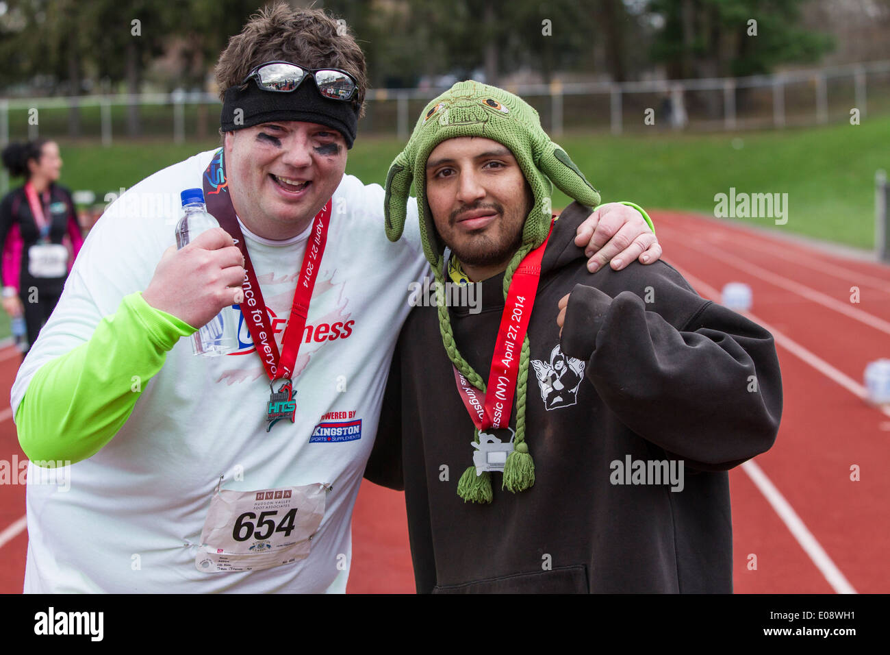 Finish post race* hi-res stock photography and images - Alamy