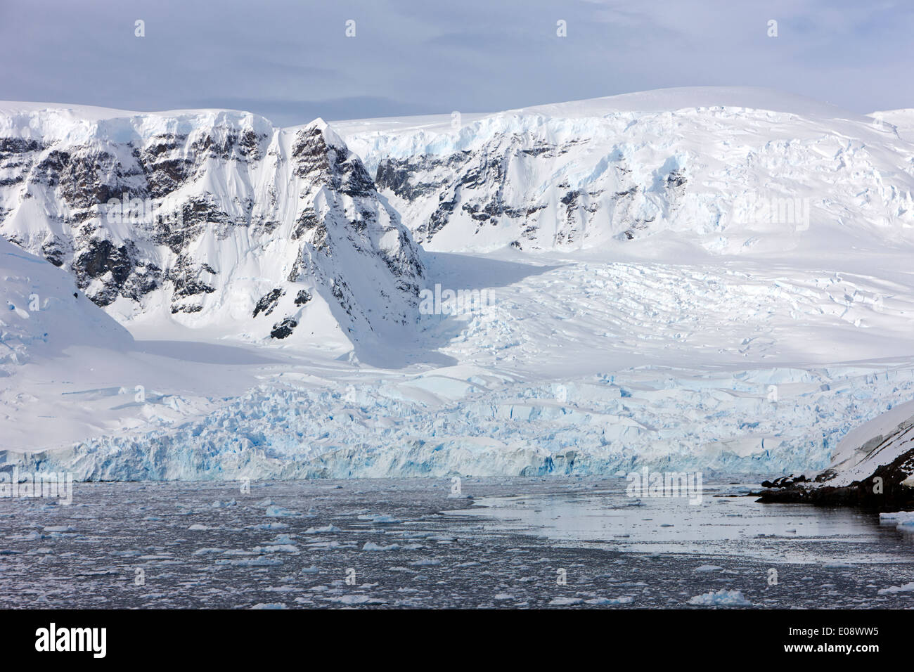 hotine glacier in deloncle bay the lemaire channel graham land ...
