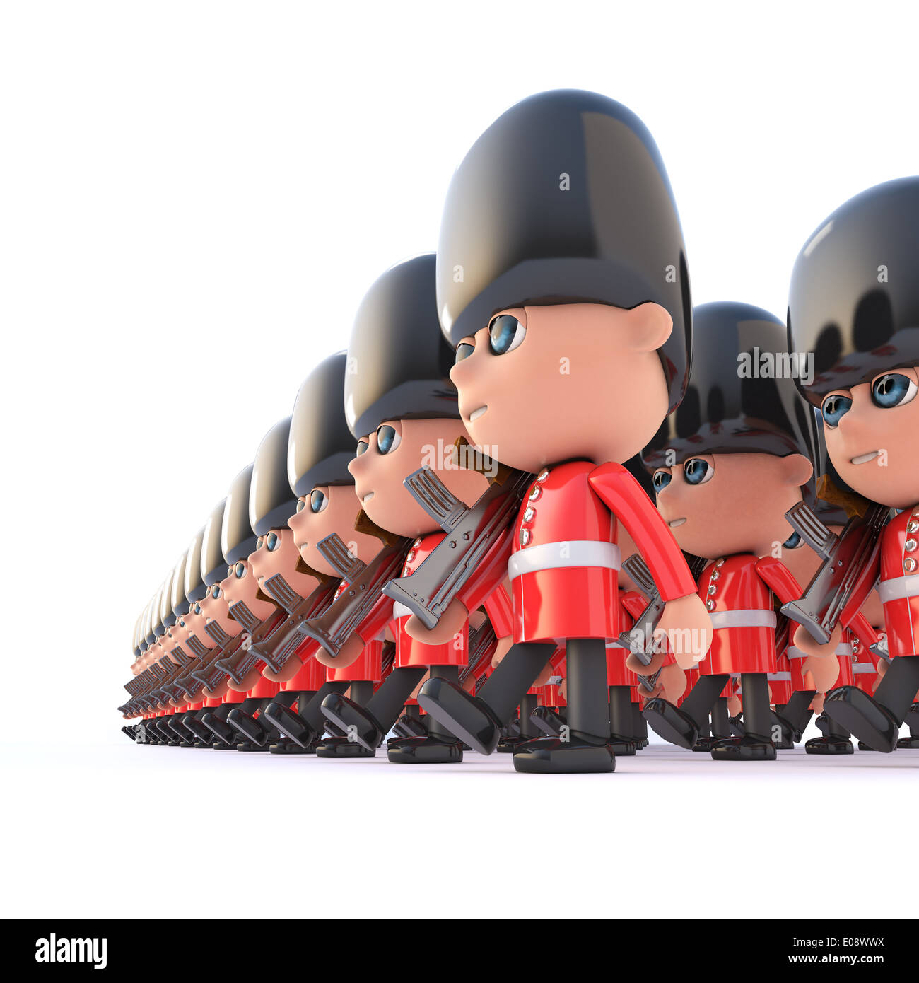 3d Coldstream Guards formation Stock Photo - Alamy