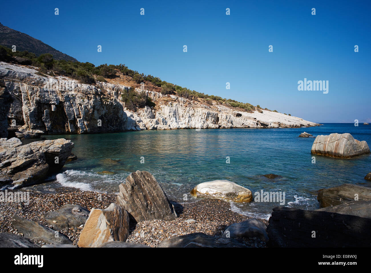 Beach in Ikaria, Greece Stock Photo - Alamy