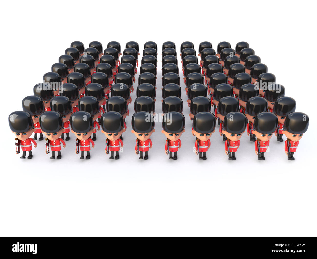 3d Formation of Coldstream Guards Stock Photo - Alamy