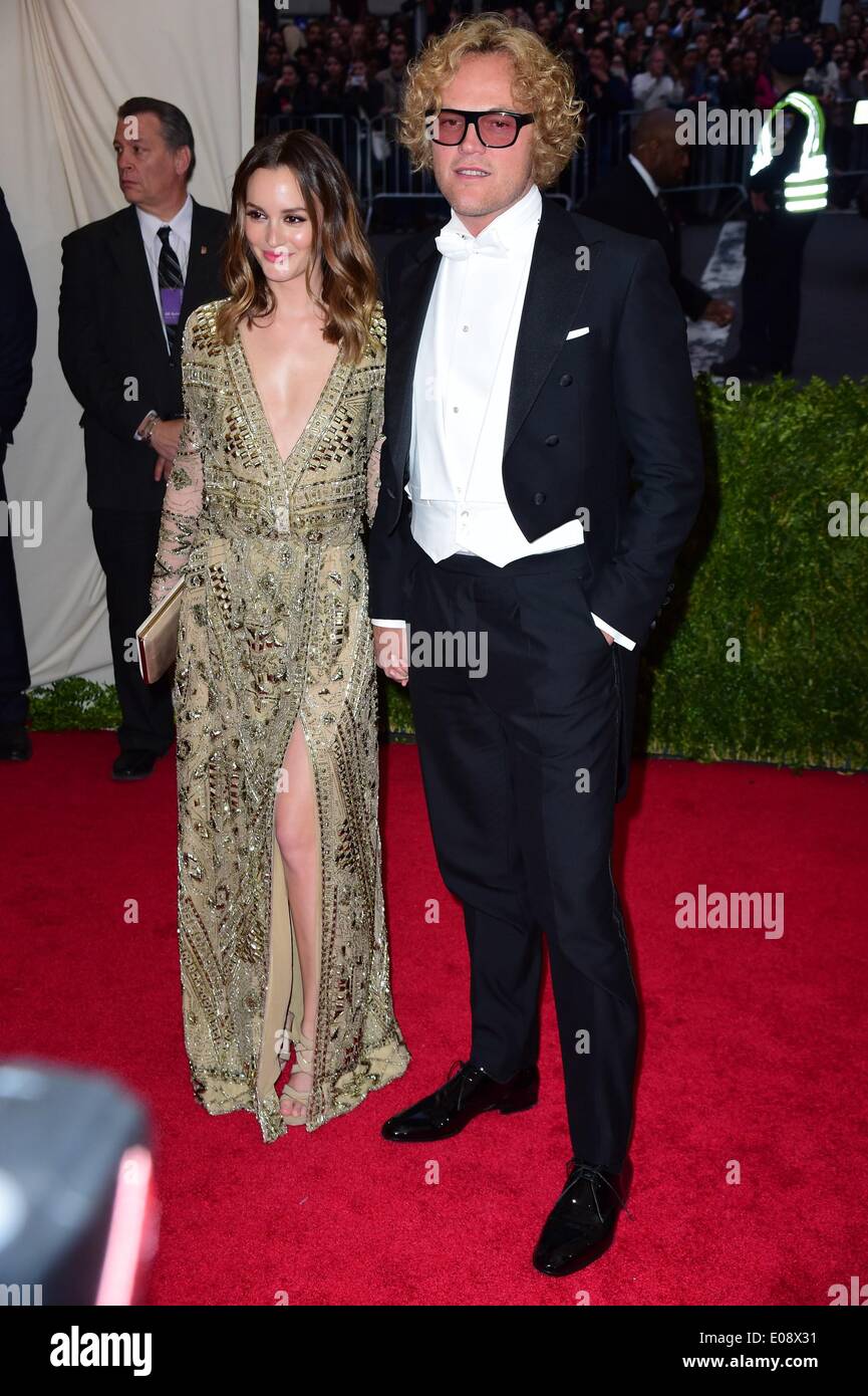 New York, NY, USA. 5th May, 2014. Leighton Meester, Peter Dundas at ...