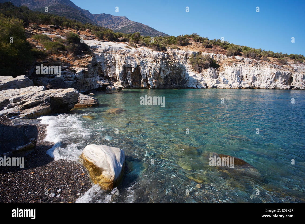 Beach in Ikaria, Greece Stock Photo - Alamy