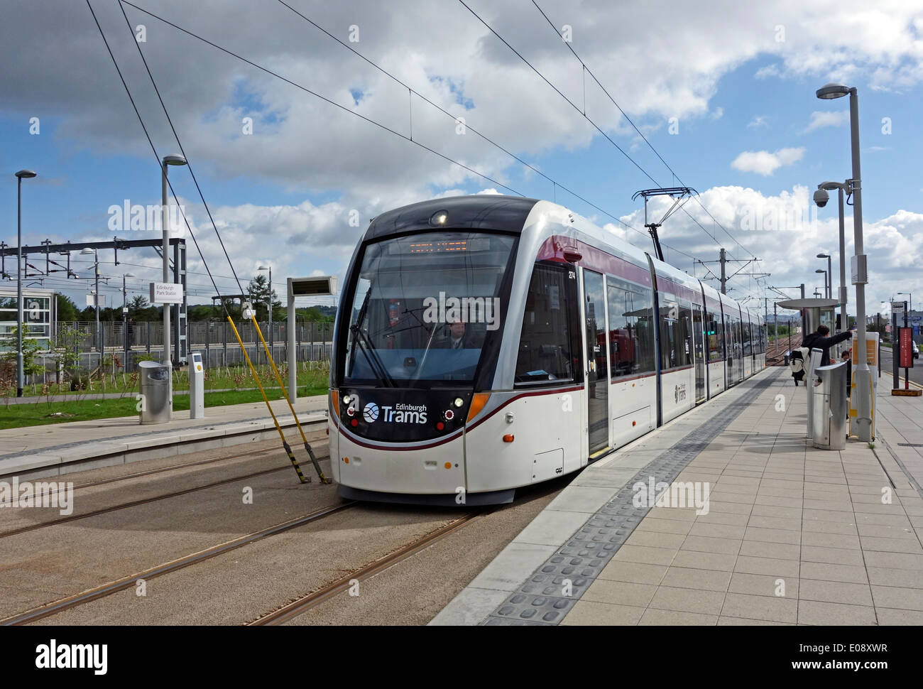 Edinburgh airport tram hi-res stock photography and images - Alamy