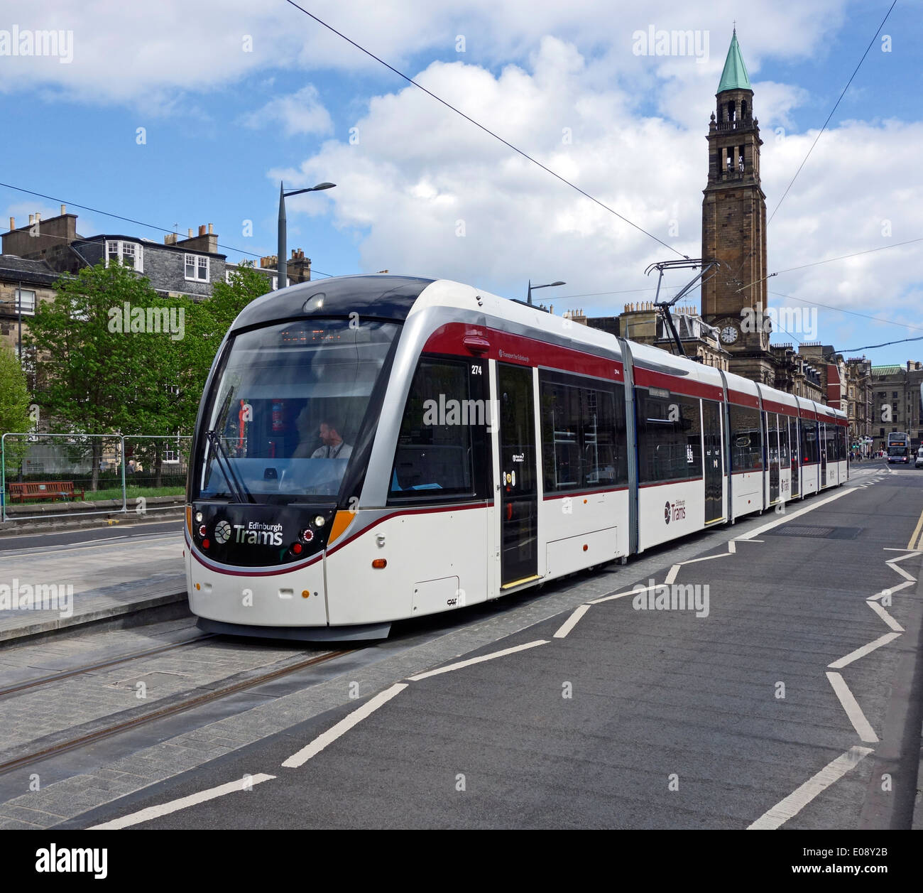 Edinburgh trams hi-res stock photography and images - Alamy