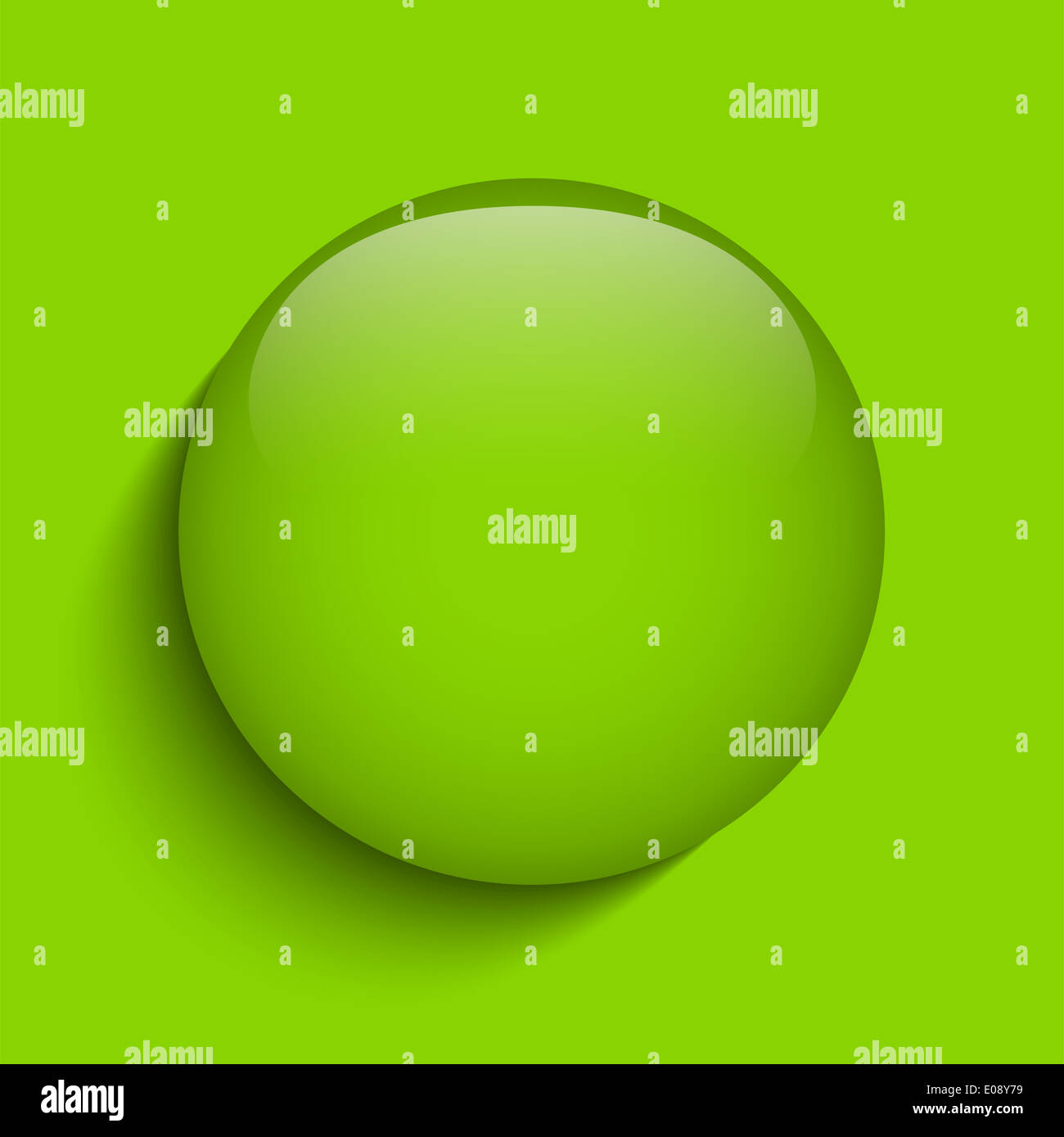 Vector - Green Glass Circle Button Icon Stock Photo - Alamy