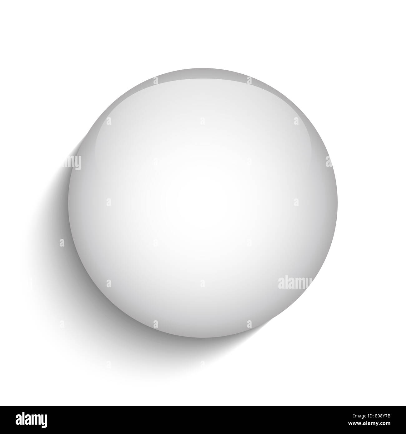 Vector - White Glass Circle Button Icon Stock Photo - Alamy