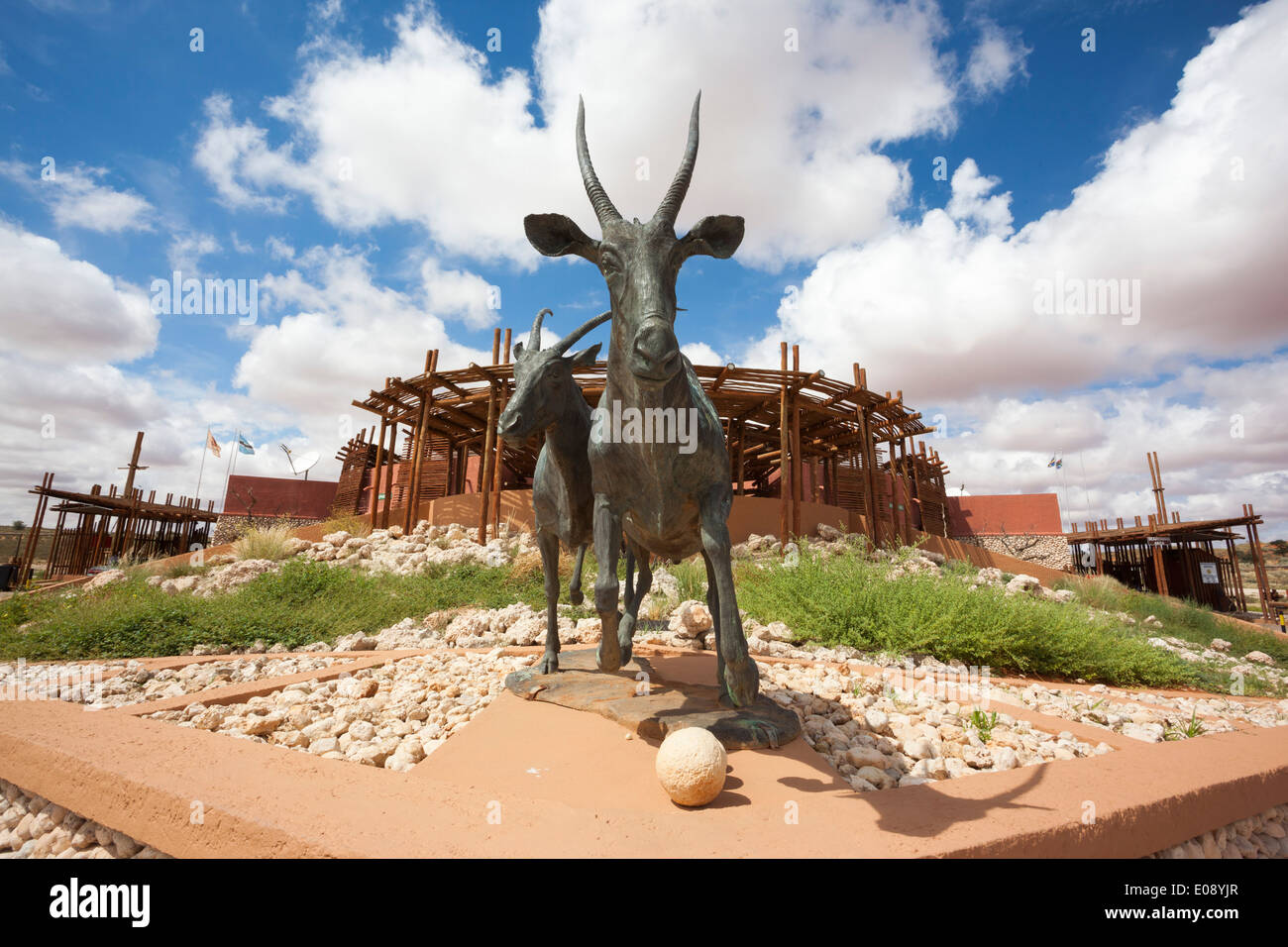 Gemsbok statue, Kgalagadi Transfrontier Park, Northern Cape, South ...