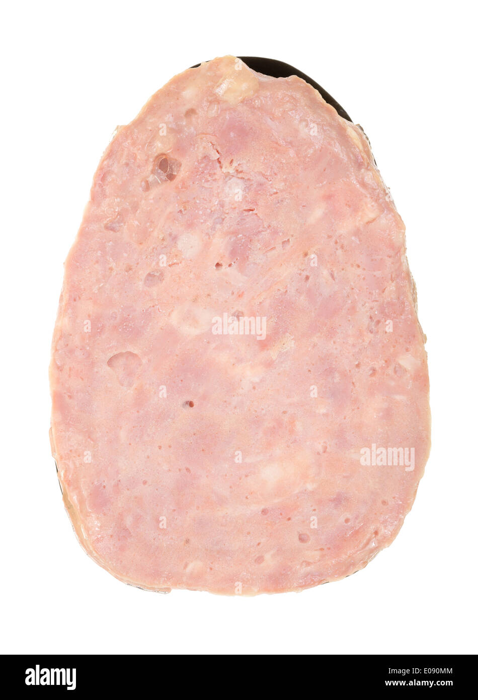 Top view of a canned ham in the tin on a white background Stock Photo ...