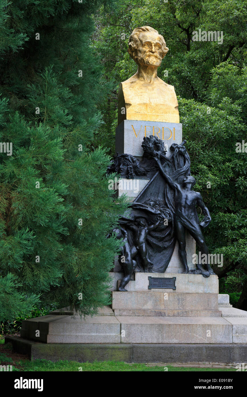 Verdi Monument in Golden Gate Park,San Francisco,California,USA Stock ...