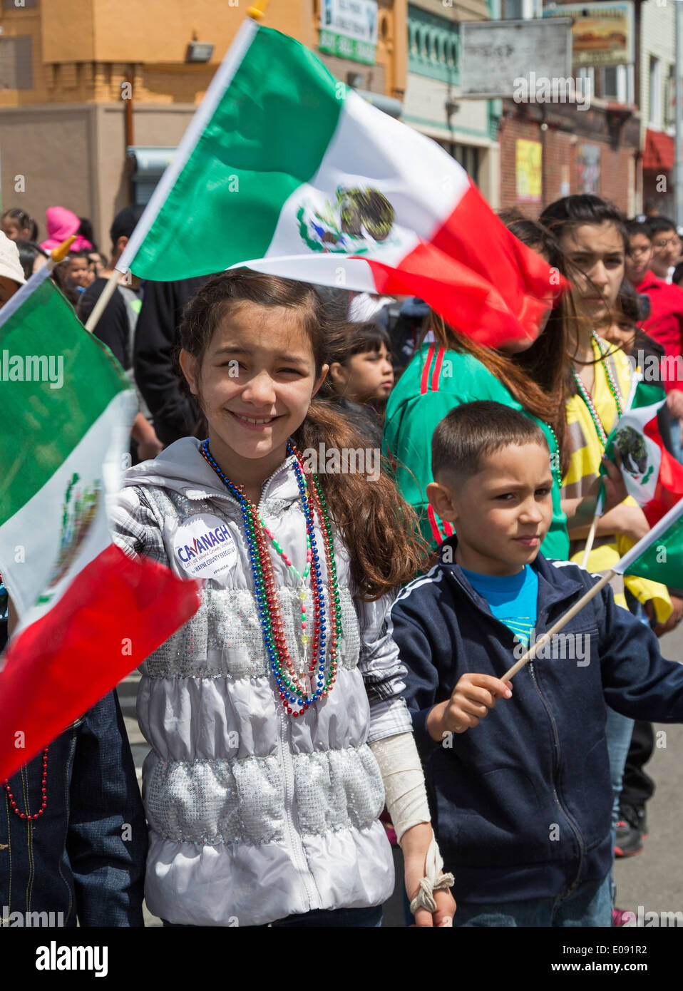 Detroit, Michigan - The annual Cinco de Mayo parade in the Mexican ...