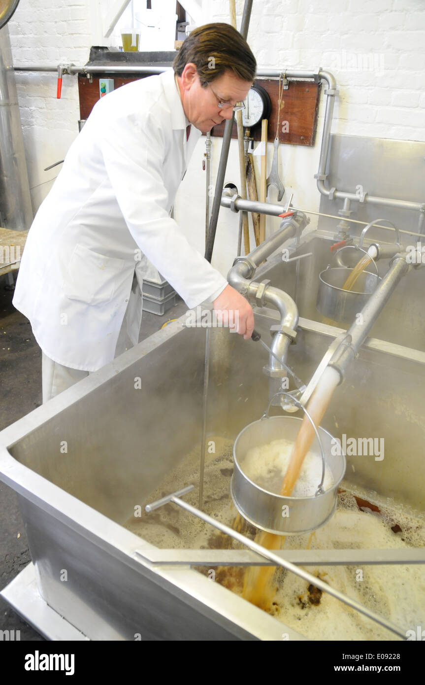 Head Brewer at Harveys Brewery, Lewes, Sussex, England Stock Photo - Alamy