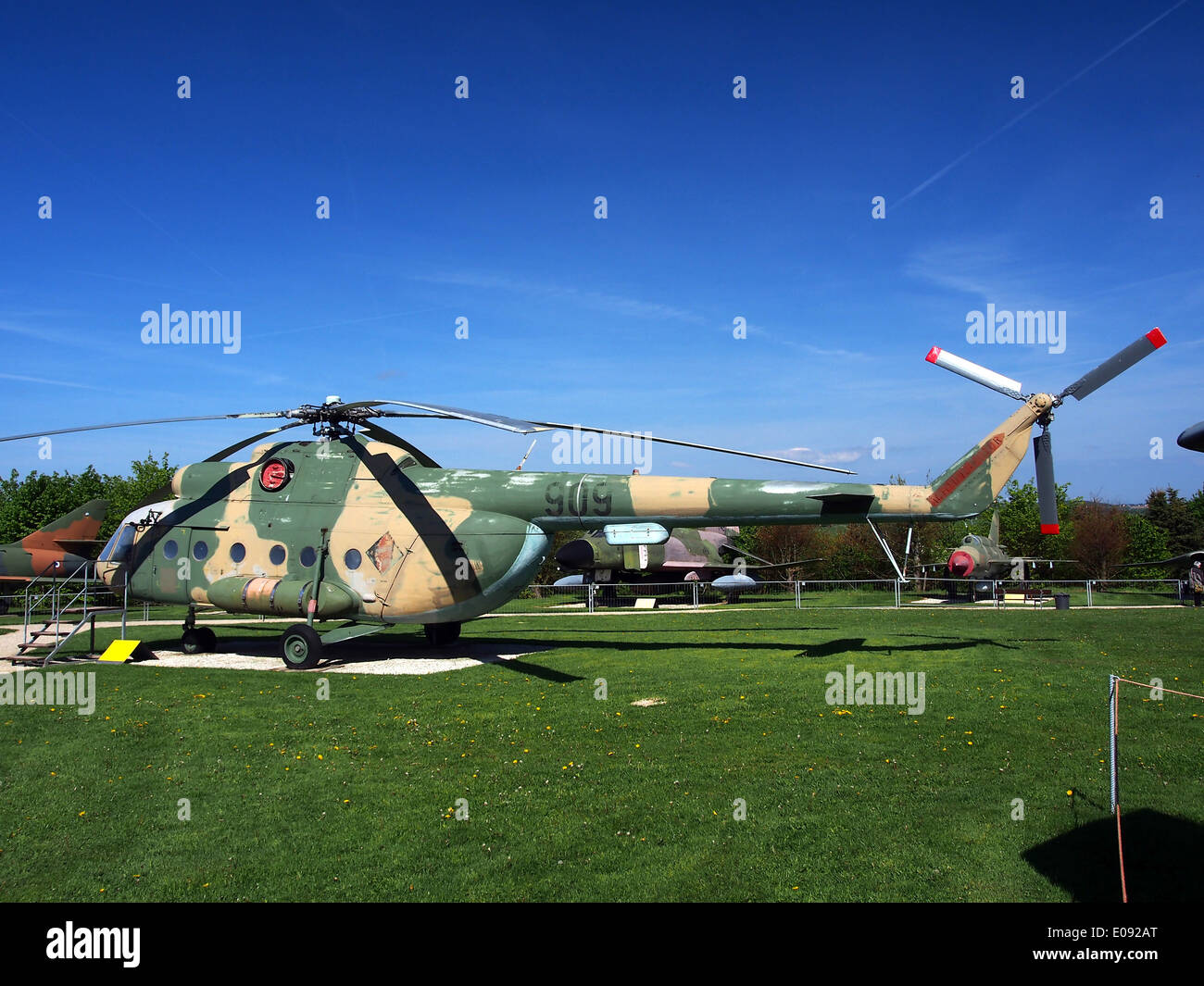 The Mil Mi-8T 'Hip-C' is a Soviet-designed helicopter used by the East ...