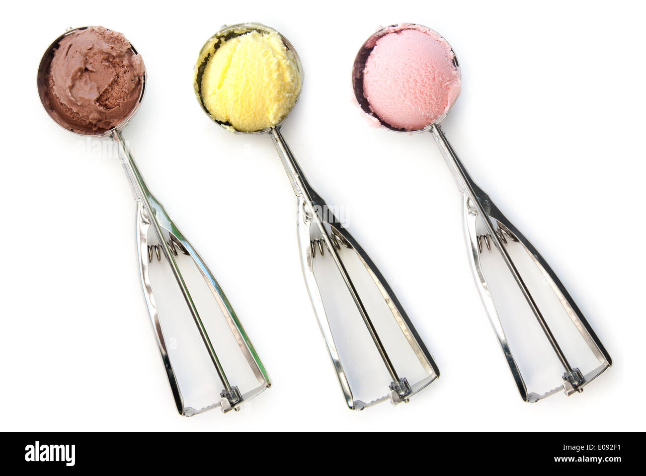 Ice cream scoops Stock Photo - Alamy