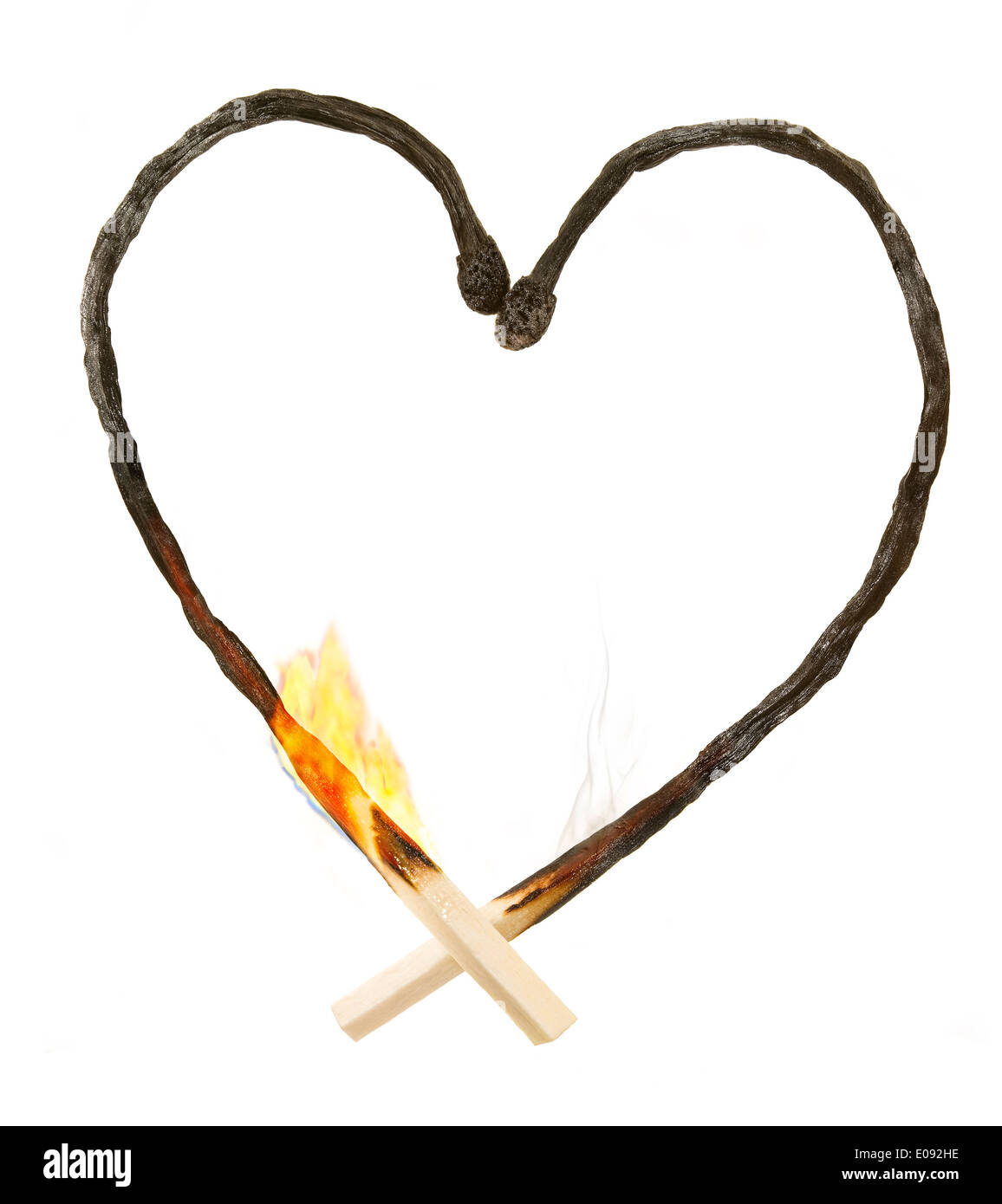 Heart matchstick hi-res stock photography and images - Alamy