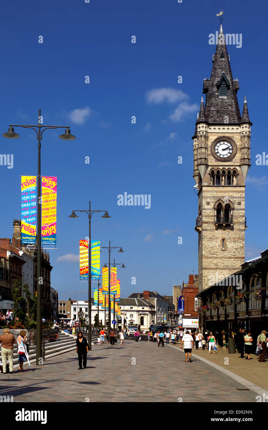 Historic Victorian Clock Tower Darlington High Resolution Stock ...
