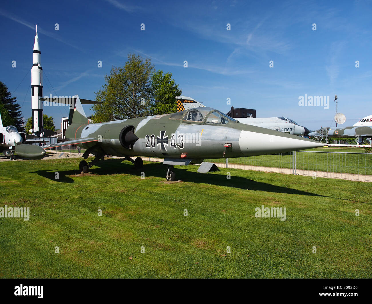 The F-104 Starfighter, a supersonic jet fighter aircraft used by the ...