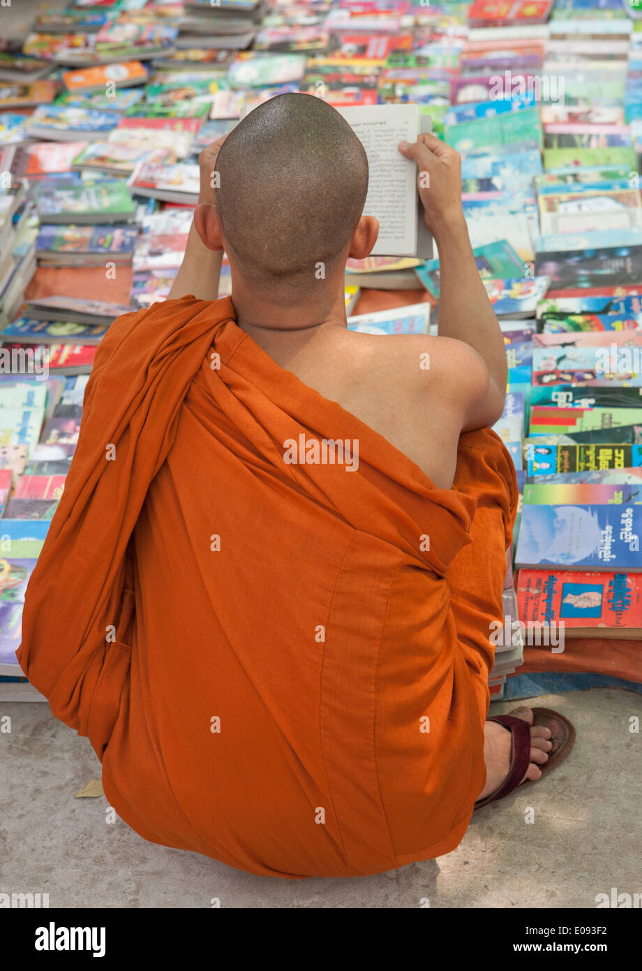 Monk reading book hi-res stock photography and images - Alamy