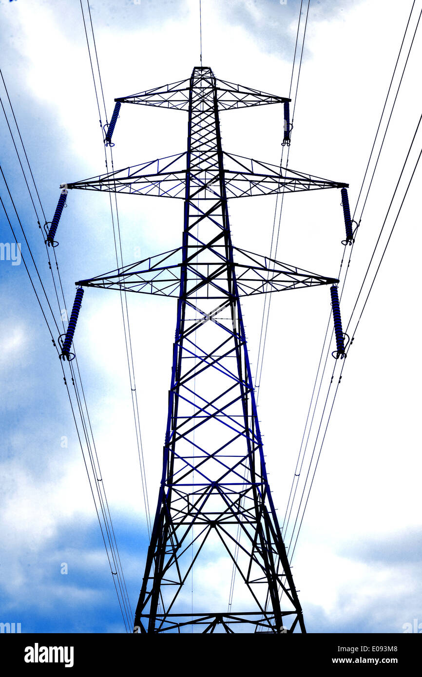 Electricity Pylon / Power Stock Photo - Alamy