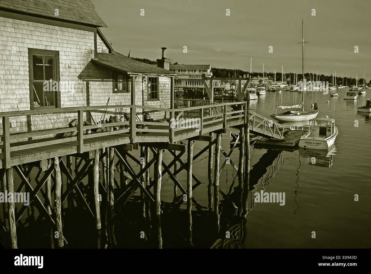 The marina at Booth Bay Harbor,Maine,USA Stock Photo - Alamy