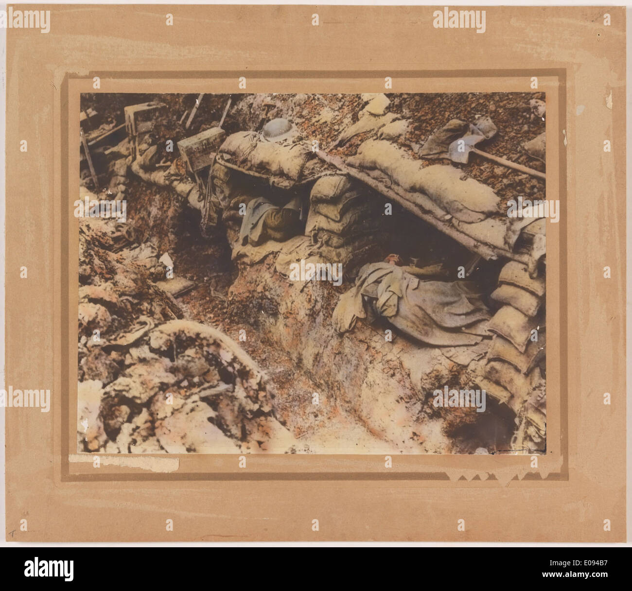 This historical photograph captures a dramatic moment of a raid in the ...