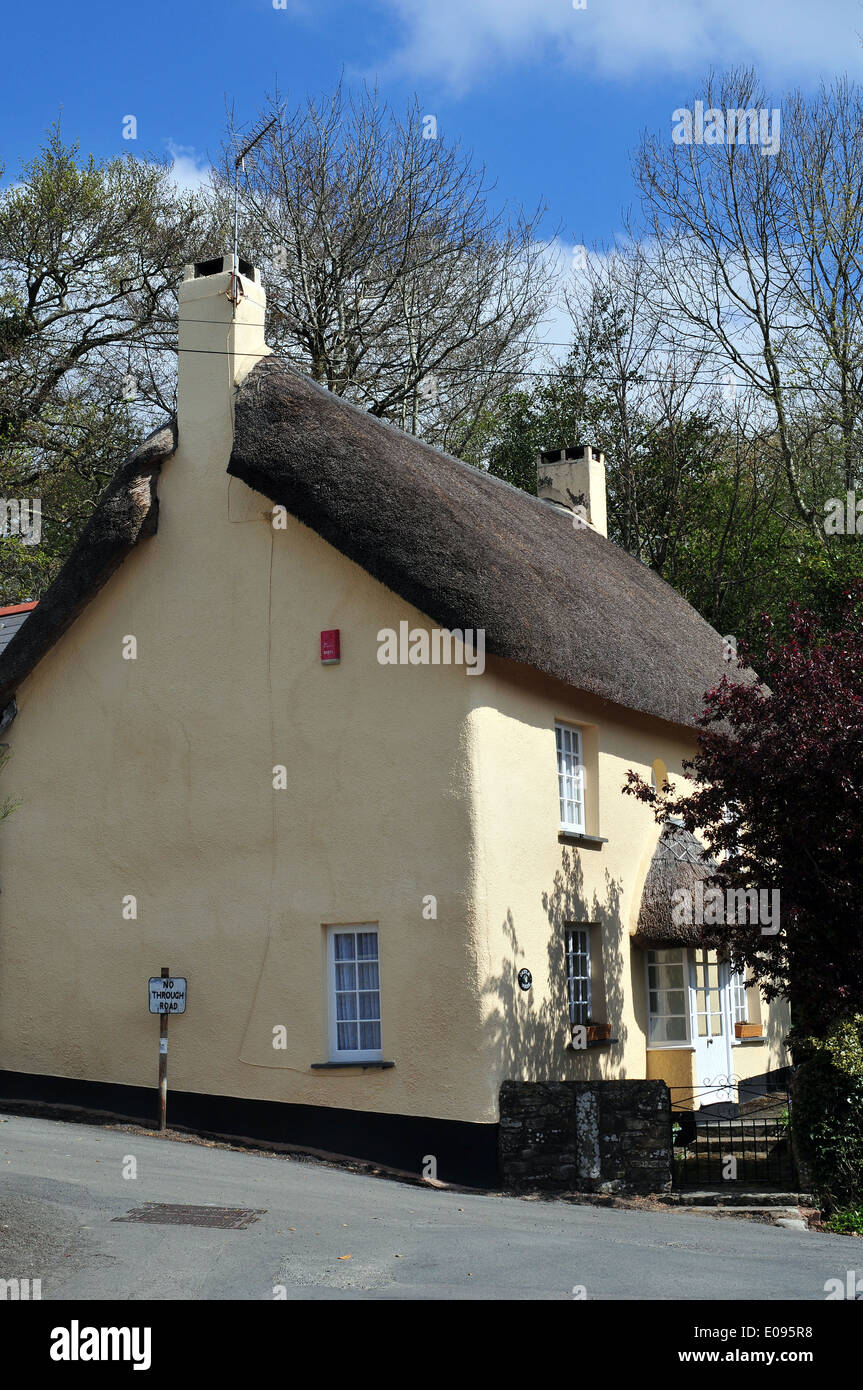 Traditional Devon cottage in Fore Street, Winkleigh, Devon, England UK ...