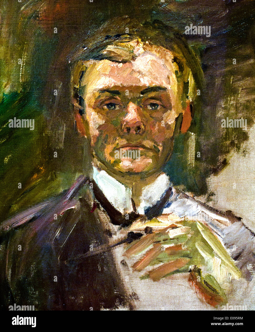 Max Beckmann Self Portrait With Red Scarf