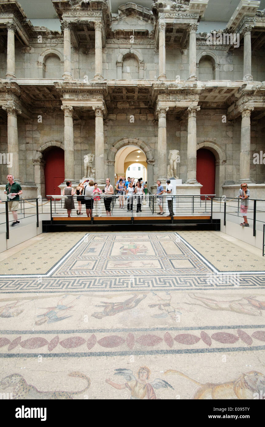 Germany, Berlin, Pergamon Museum, Door to the Market of Miletus an ...