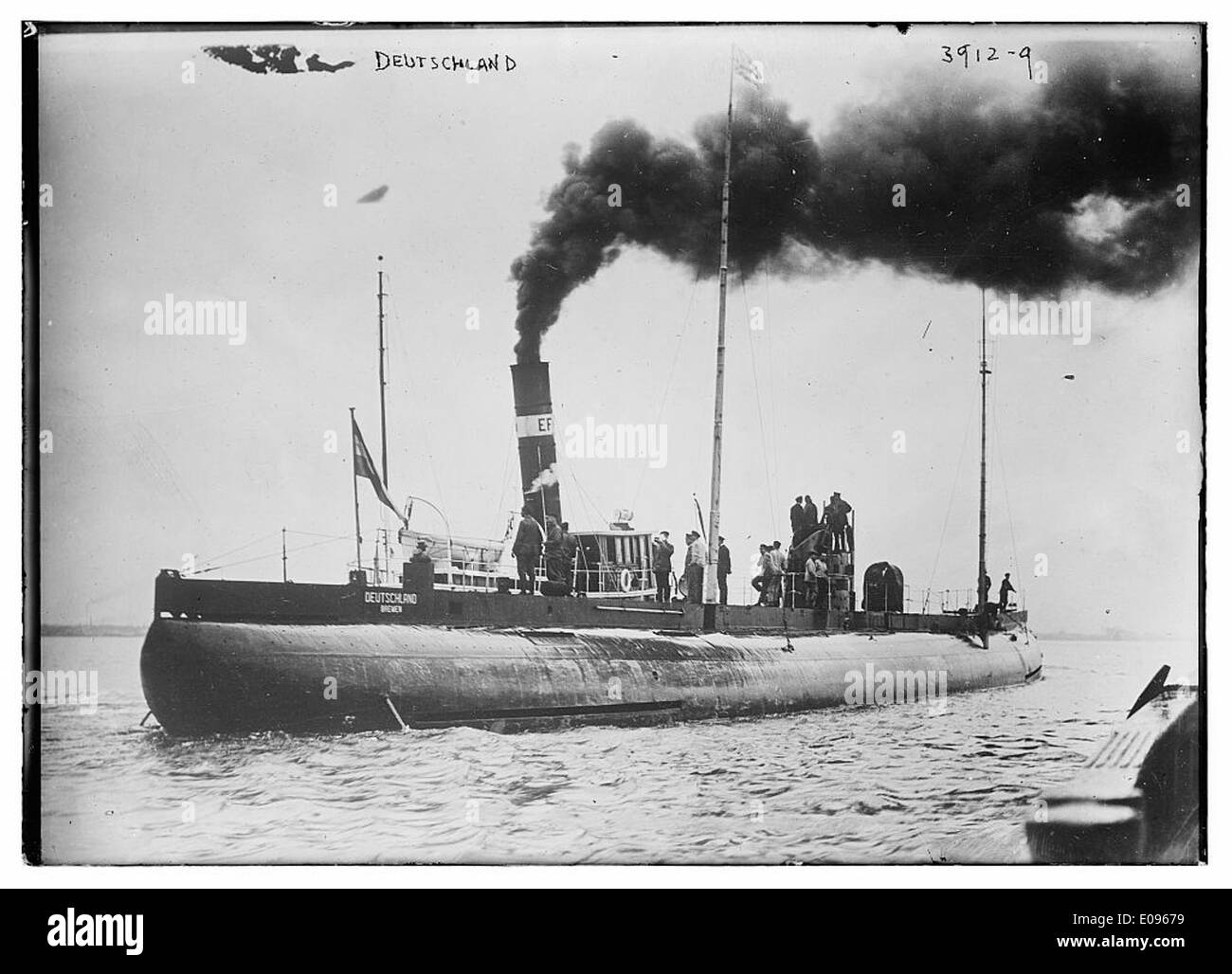 This image from the Library of Congress depicts the Deutschland, a ...