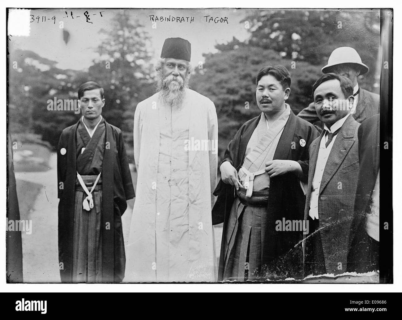 This image from the Library of Congress shows Rabindranath Tagore, the ...