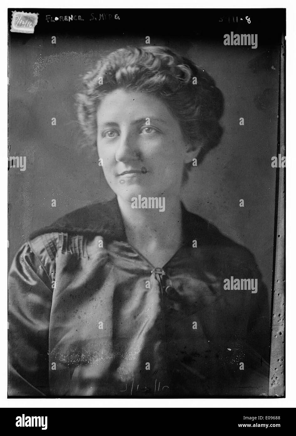This portrait photograph of Florence S. Hyde from the Library of ...