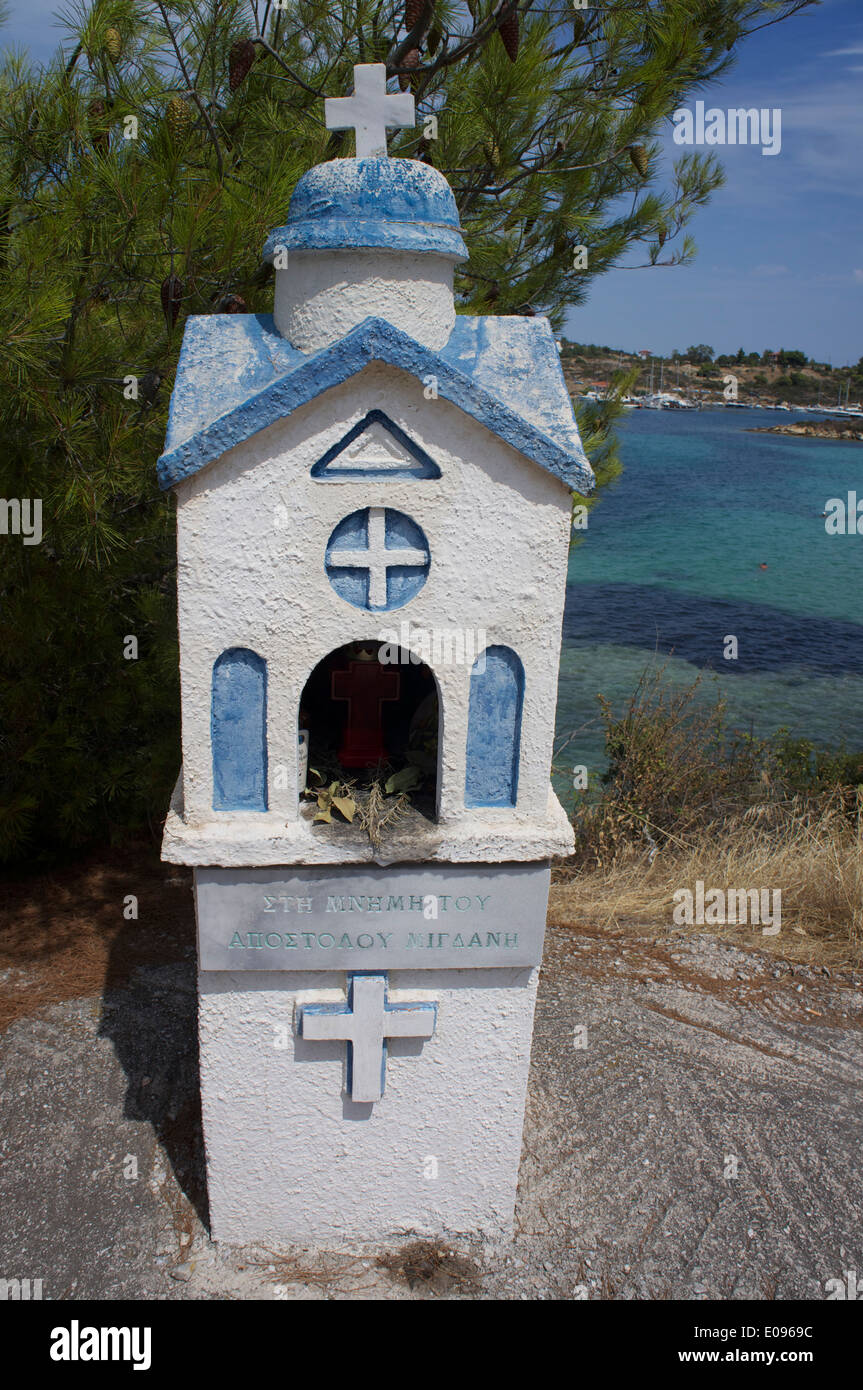 A Greek orthodox shrine, Greece Stock Photo - Alamy