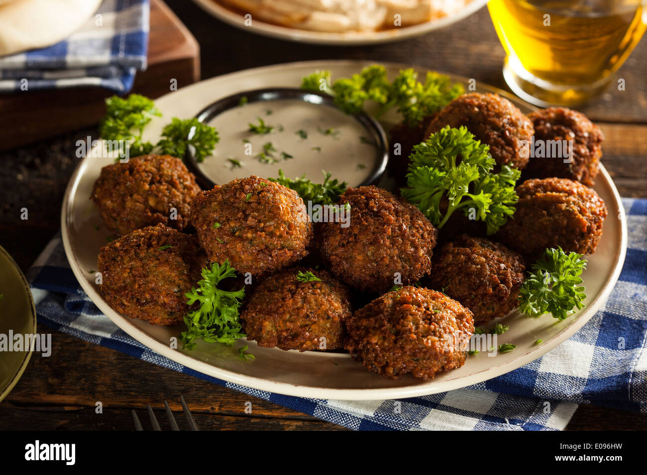 Healthy vegetarian falafel balls hi-res stock photography and images ...