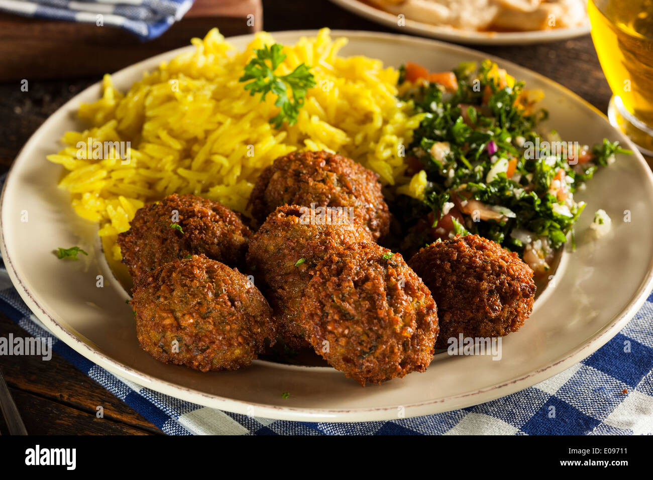 Healthy vegetarian falafel balls hi-res stock photography and images ...