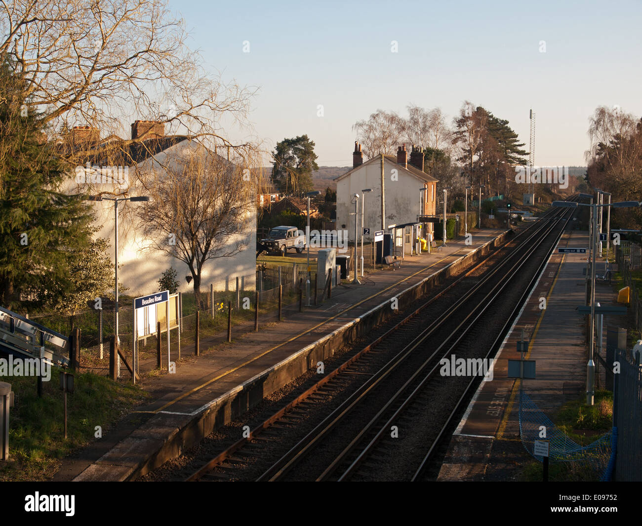 Beaulieu Road Train Station New Forest Hampshire England UK Stock Photo ...