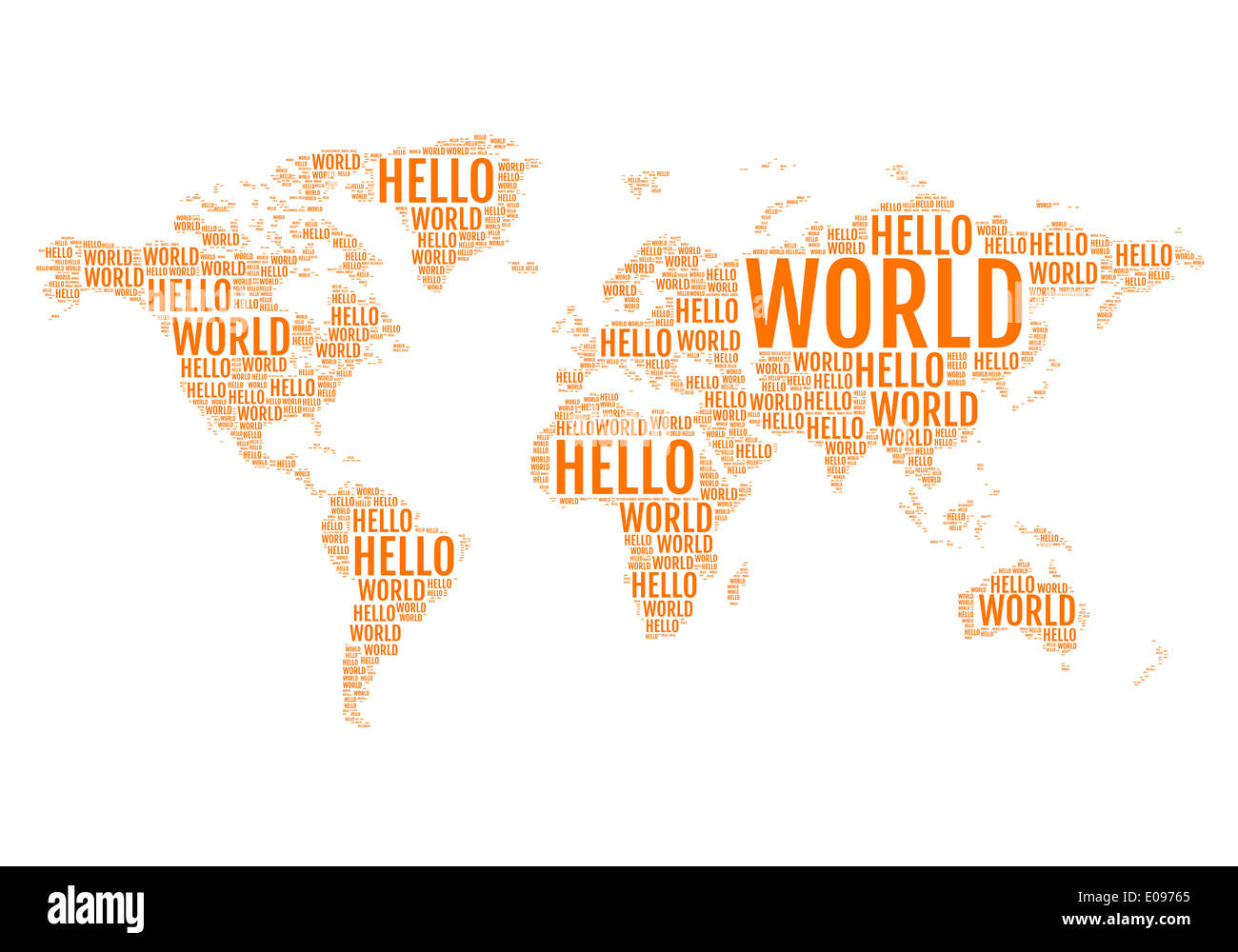 Typographic world map hi-res stock photography and images - Alamy