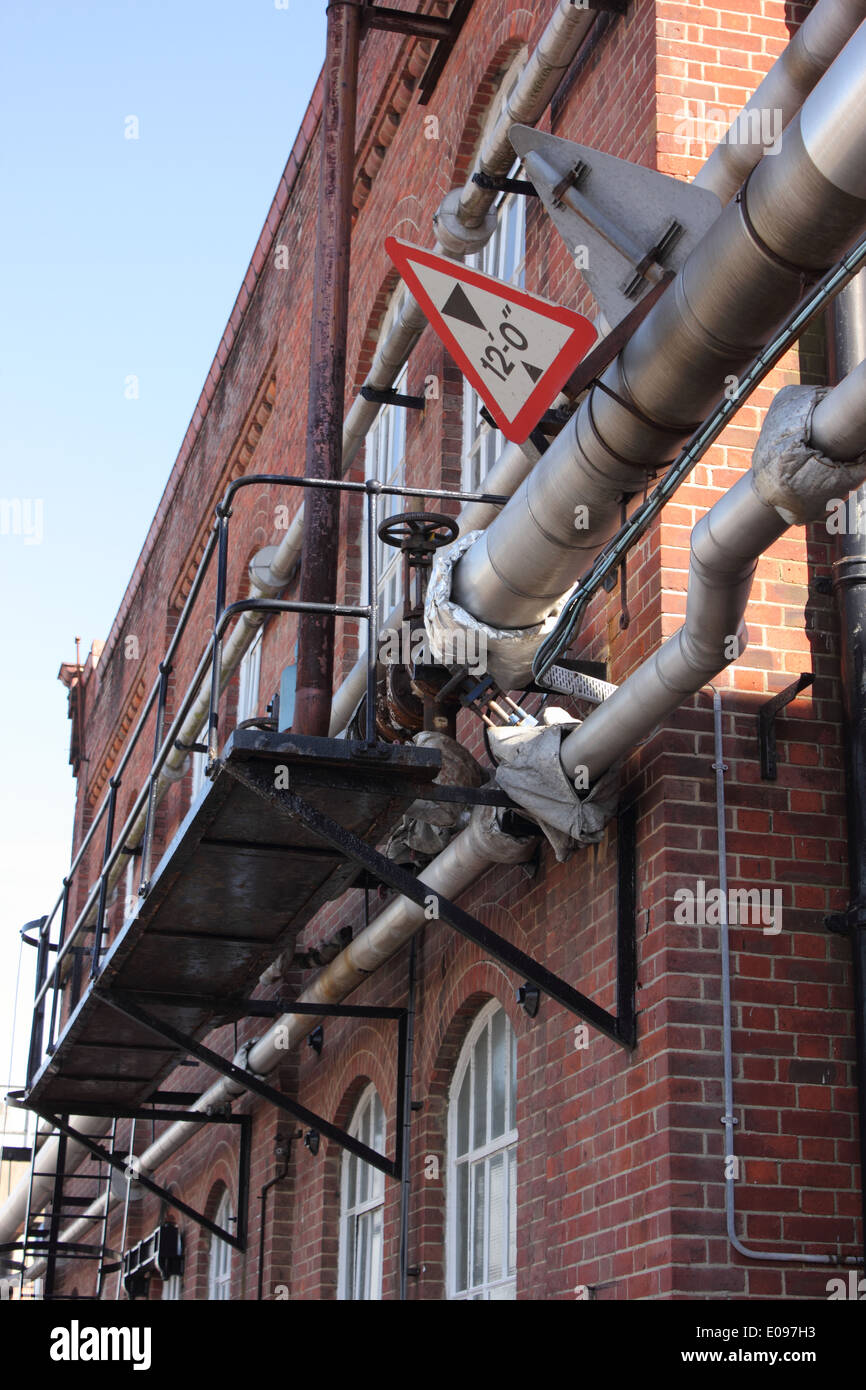 Steam and condensate pipelines Stock Photo - Alamy