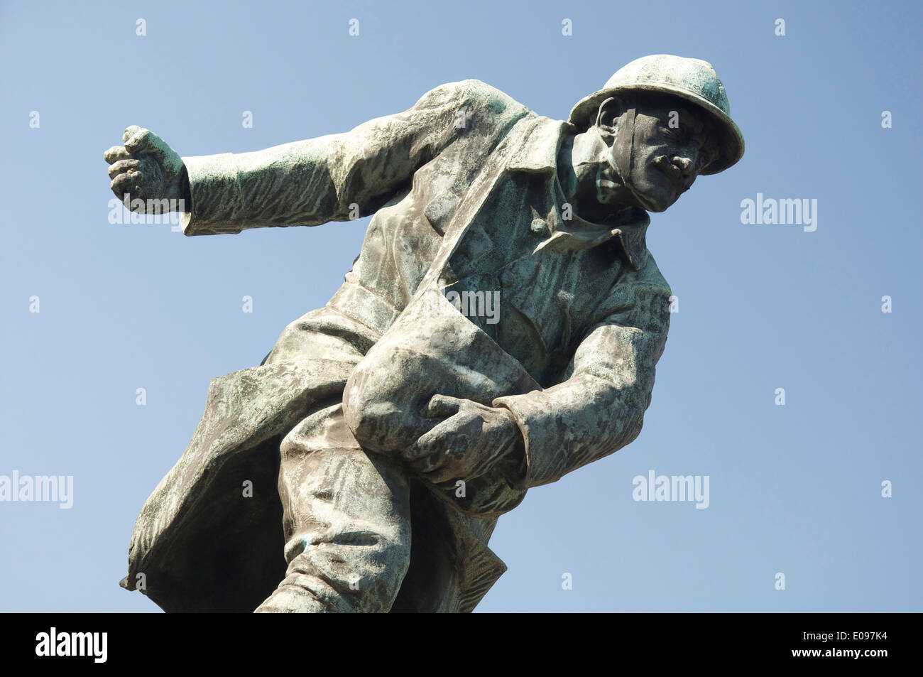 Remembrance. A First World War memorial in the Market square of ...